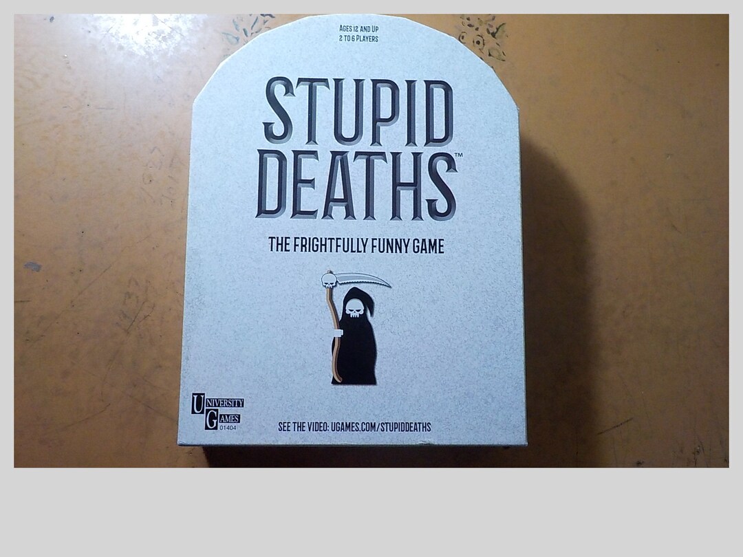 Stupid Deaths the Frightfully Funny Game Ages 12 2-6 Players Board Game ...