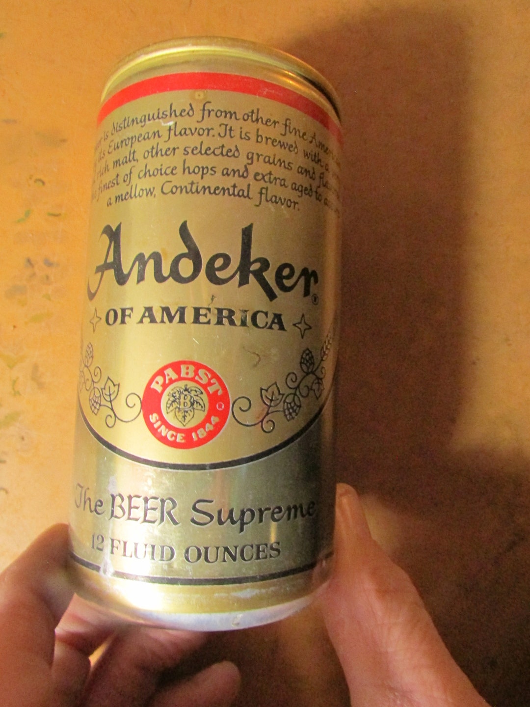 Andeker of America Beer Steel Tin Aluminum Pull Tab Beer Can 12 Ounce ...