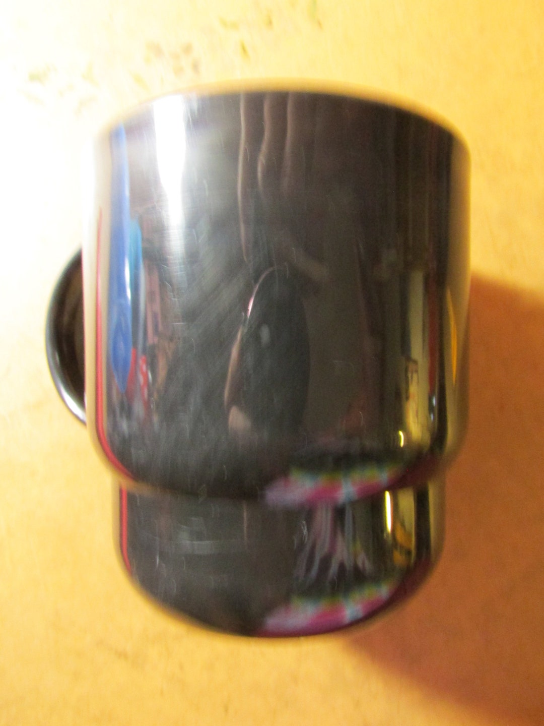 Tupperware Black Coffee Mug Microwavable 9oz Stackable Excellent Pre ...