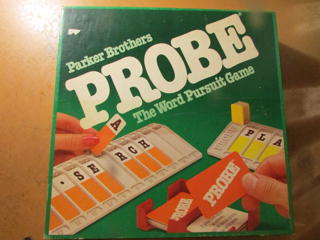 1982 Probe Board Game Parker Brothers Number 200 Vintage Word Pursuit 2 ...
