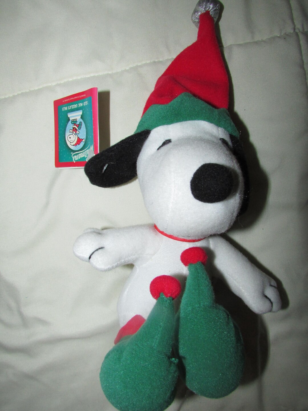 Mini Plush Whitmans Peanuts Snoopy in Elf Outfit With Tags USA Free ...