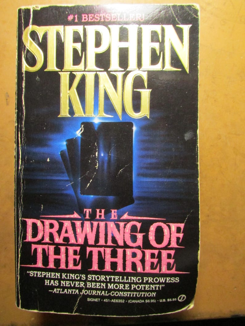 Stephen King the Drawing of the Three Novel Horror Paperback Cover Book ...