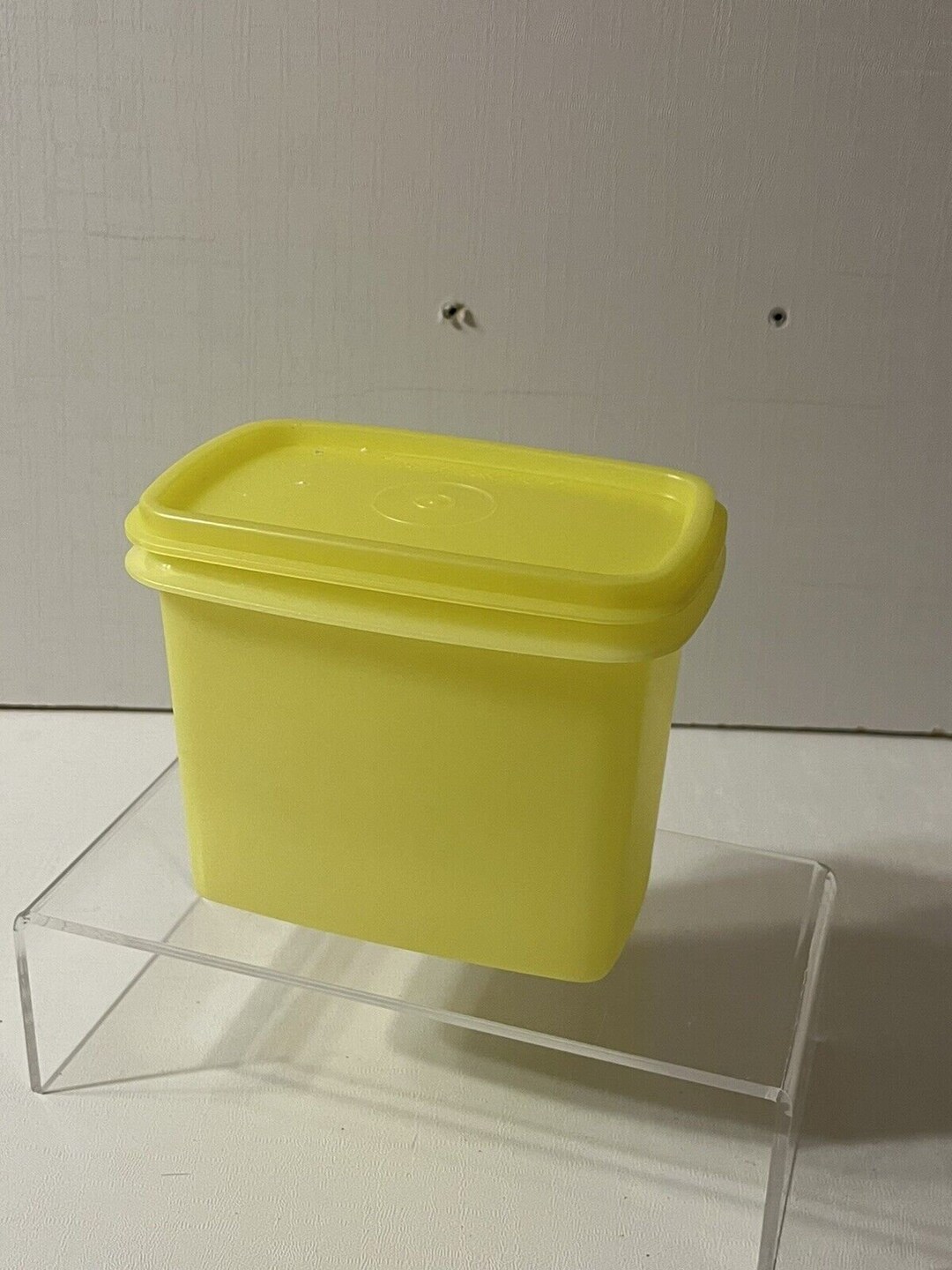 Vintage Tupperware Yellow Shelf Saver Container 1243 1244 With Lid Pre ...