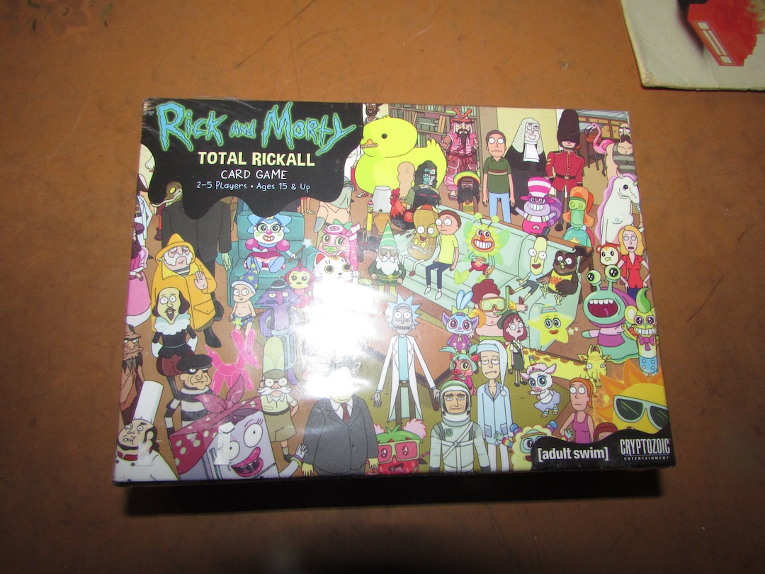 Rick and Morty Total Rickall Card Game Never Played Complete Free USA ...