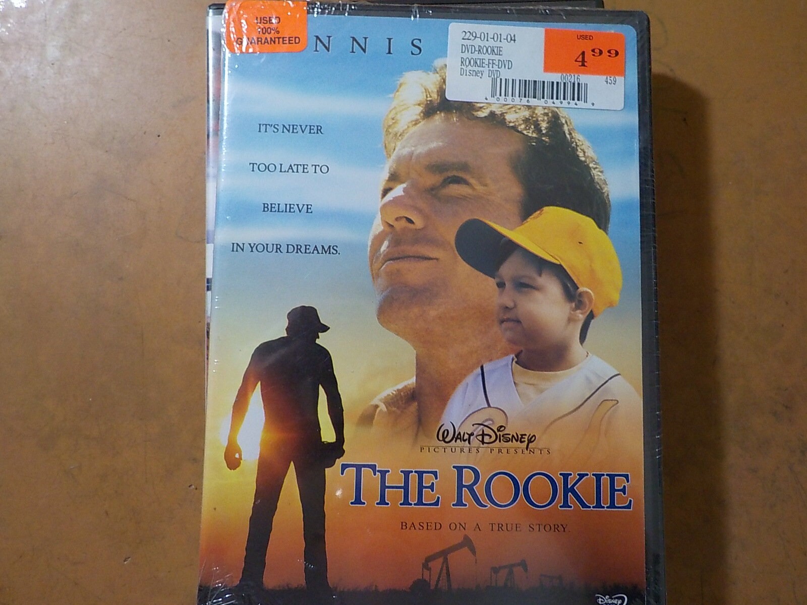 Walt Disney the Rookie Dennis Quaid Classic DVD Movie Show - Etsy