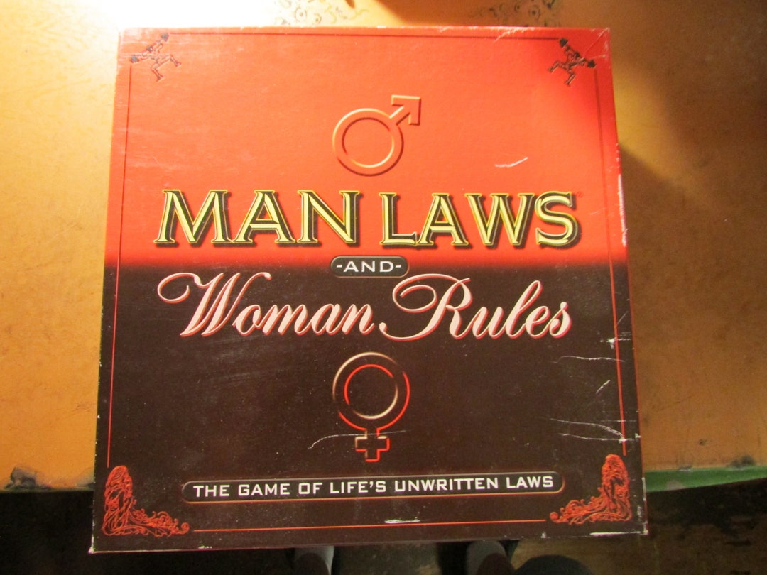 Man Laws and Woman Rules Board Game Free USA Shipping - Etsy
