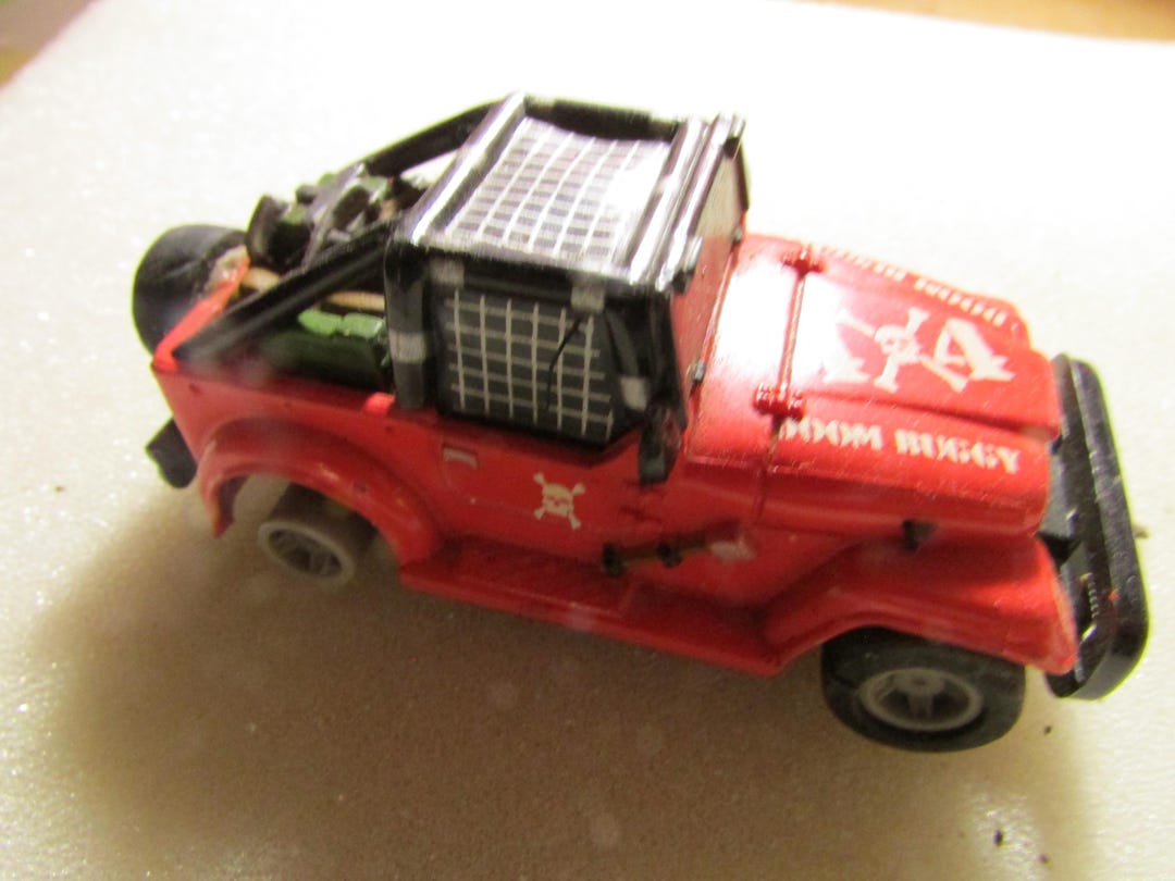 Vintage Marchon 4x4 Jeep MR-1 Racing HO Slot Car CJ7 Doom Buggy ...