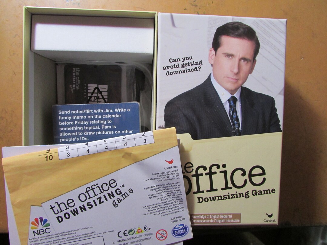 The Office Downsizing Game Party Game Card Game COMPLETE Free USA ...