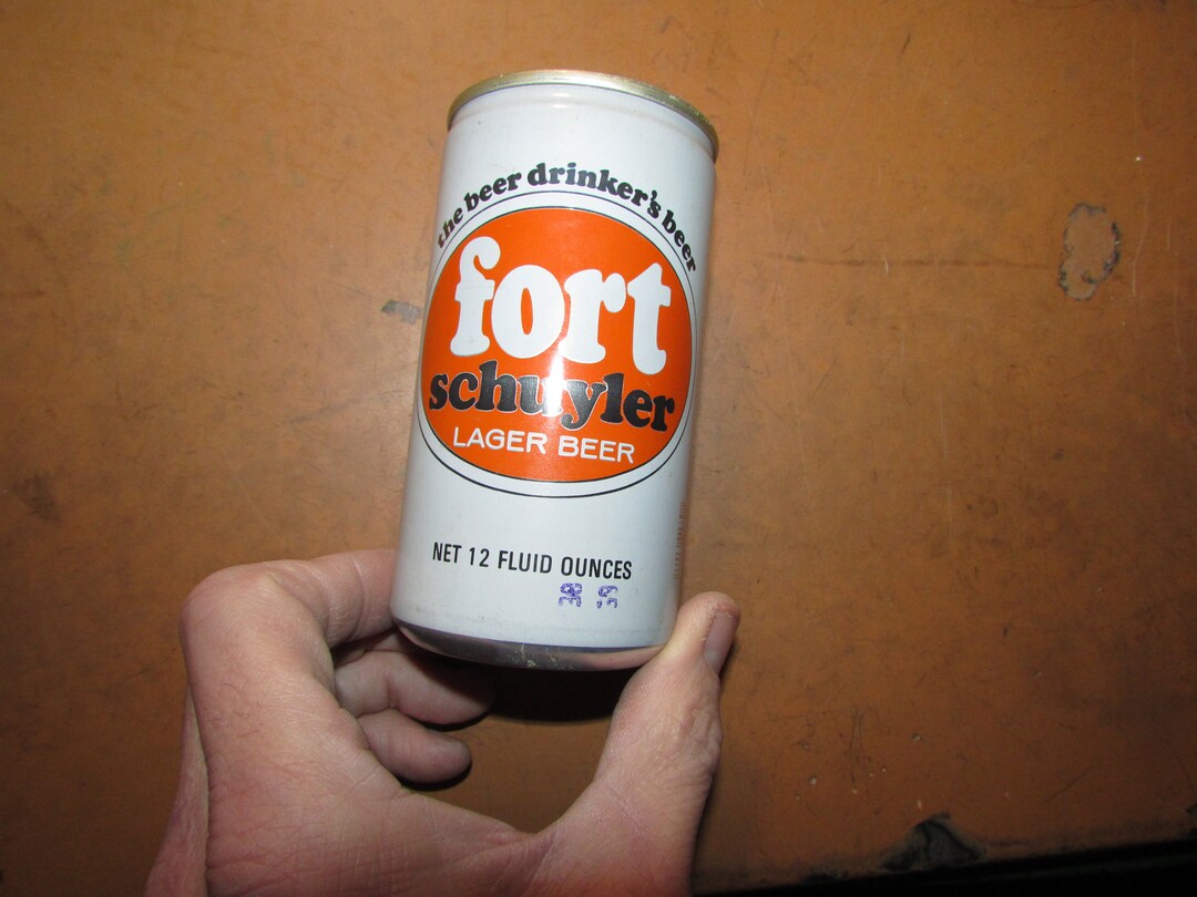 Fort Schuyler Lager Beer Forged Steel Tin Aluminum Pull Tab Beer Can ...