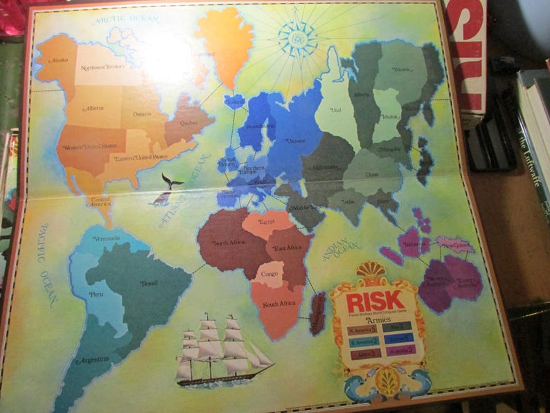1980 Risk World Conquest Board Game Complete Free USA Shipping - Etsy