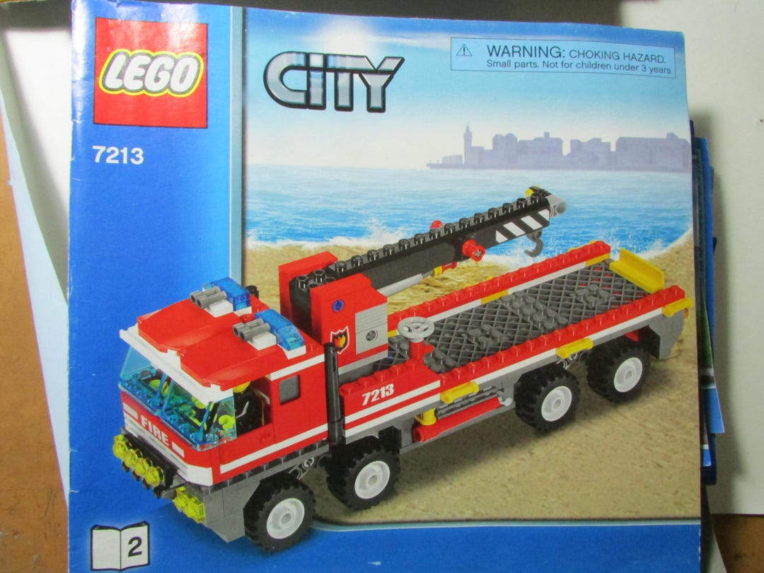 LEGO CITY Off-road Fire Truck 7213 Instructions Manual Booklet 2 Only ...