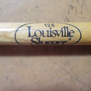 Vintage Miniature Wood Baseball Bat 125 Louisville Slugger George Foster 16 Inches Long Free USA ...