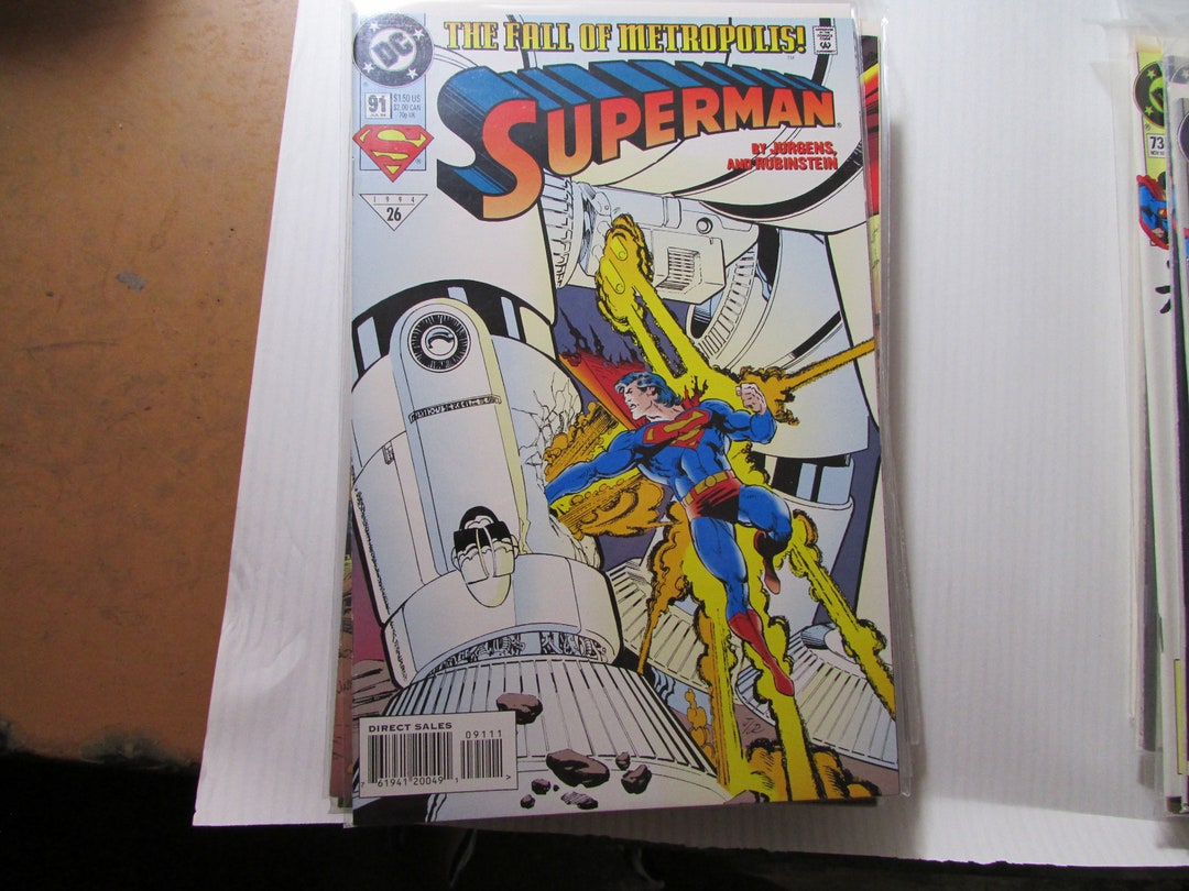 Superman the Fall of Metropolis 91 Jul 91 1994 26 DC Comic - Etsy