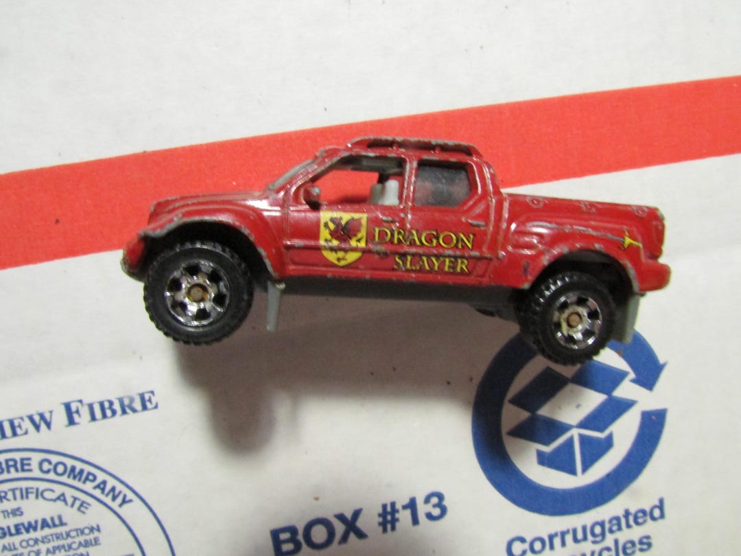 Matchbox Badlander Dragon Slayer Red Car Truck Pre Owned 1/64 Scale Die ...