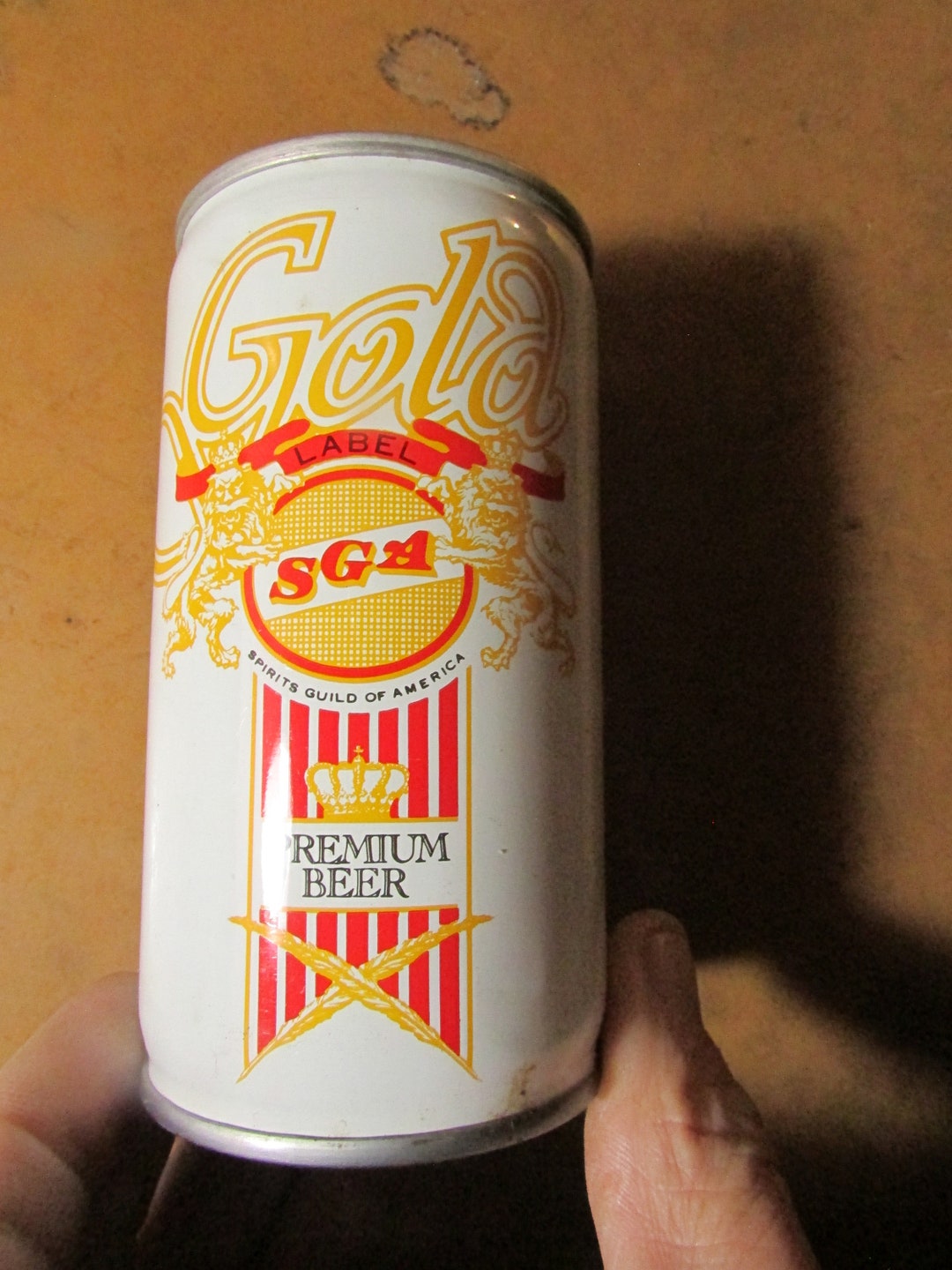 Gold Label SGA Premium Beer Steel Tin Aluminum Pull Tab Beer Can 12 ...