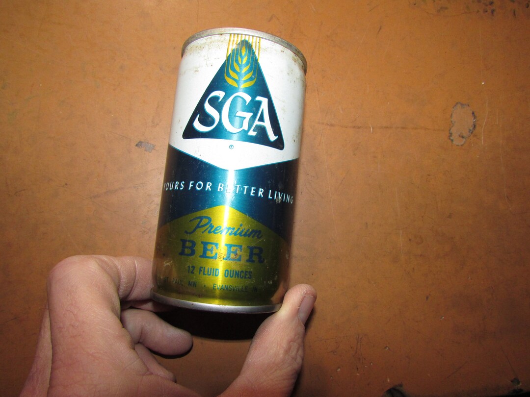 SGA Premium Beer Forged Steel Tin Aluminum Pull Tab Beer Can Free USA ...