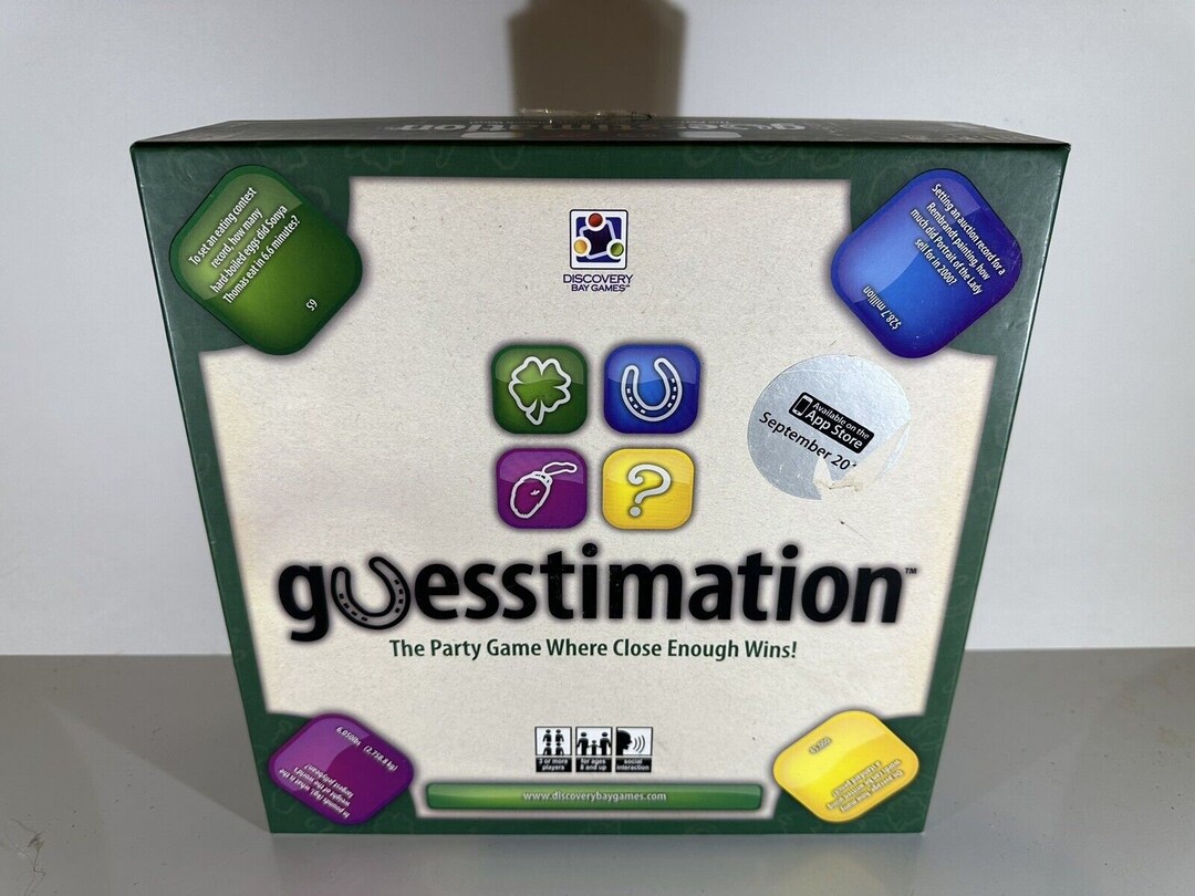 Guesstimation the Party Game Where Close Enough Wins COMPLETE Free USA ...