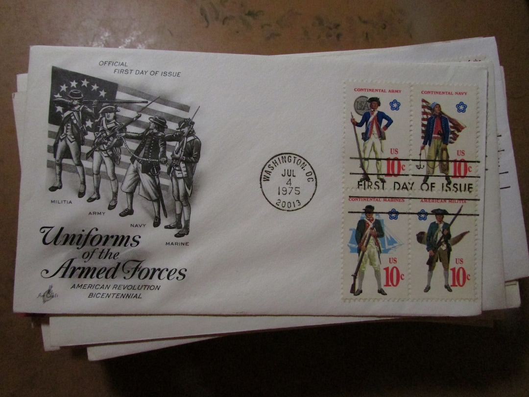 Official First Day of Issue Cover Stamp Souvenir July 4 1975 - Etsy