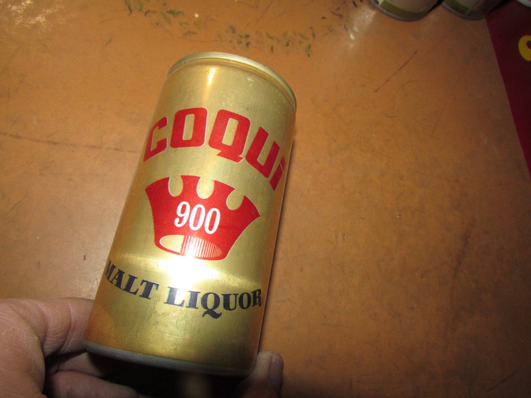 Coqui 900 Malt Liquor Beer Forged Steel Tin Aluminum Pull Tab Beer Can ...