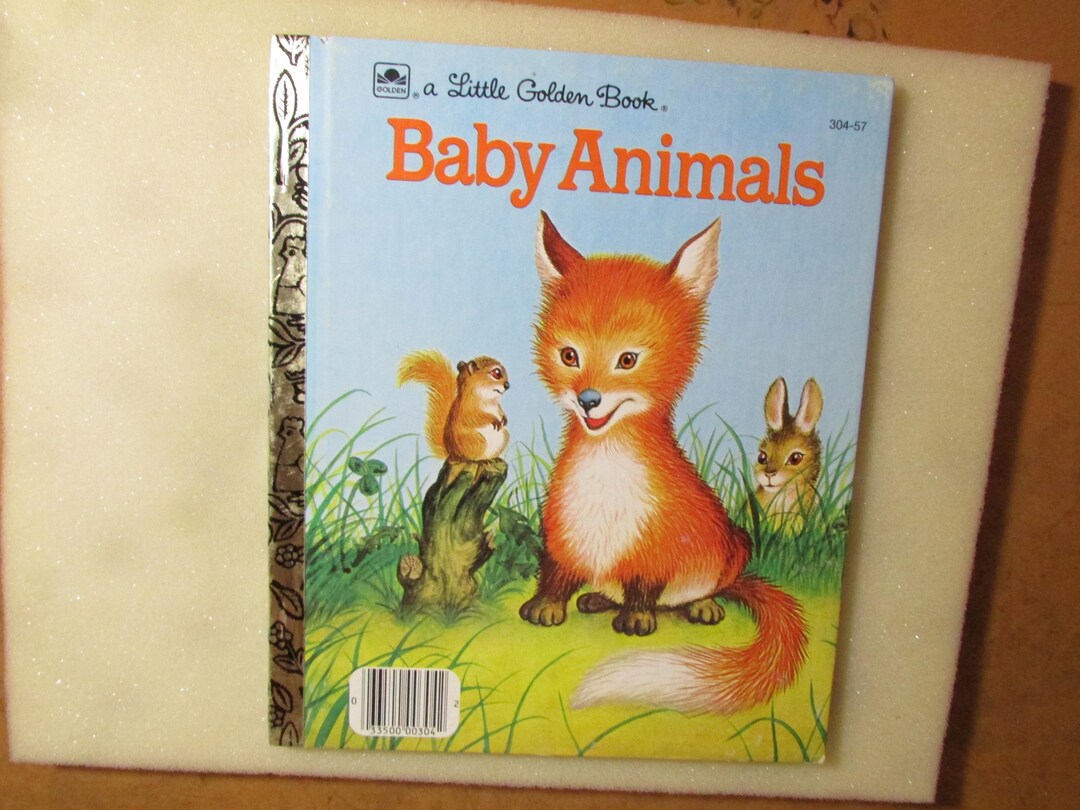 A Little Golden Book Baby Animals Board Book Free USA Shipping - Etsy