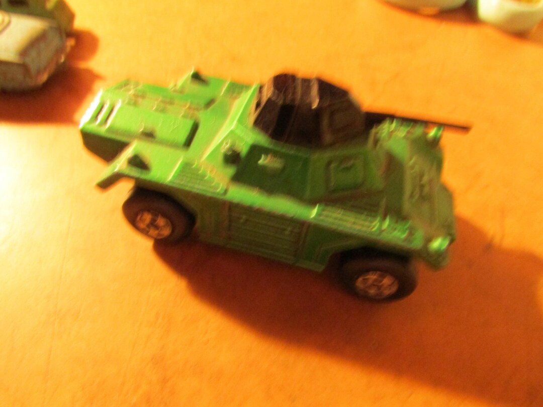 Matchbox Rolamatics 73 Weasel Green Tank Car Truck 1/64 Die Cast Free ...