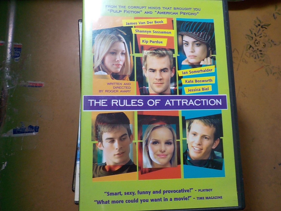 The Rules of Attraction James Van Der Beek Classic DVD Movie Rated R ...