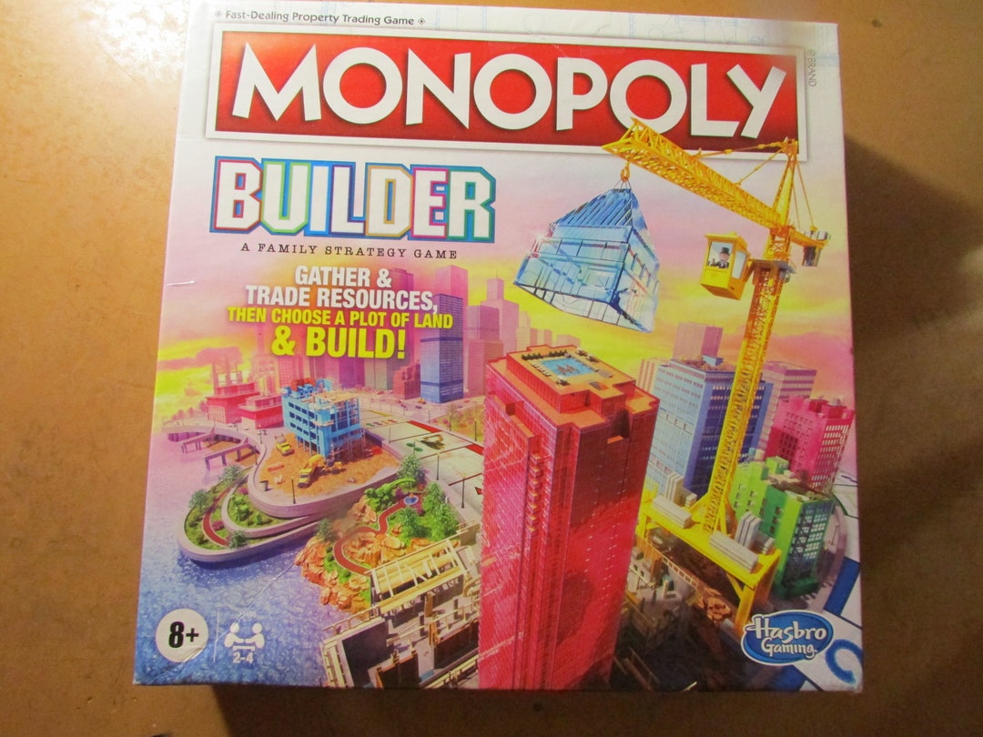 Monopoly Builder Family Strategy Board Game Complete Free USA Shipping ...