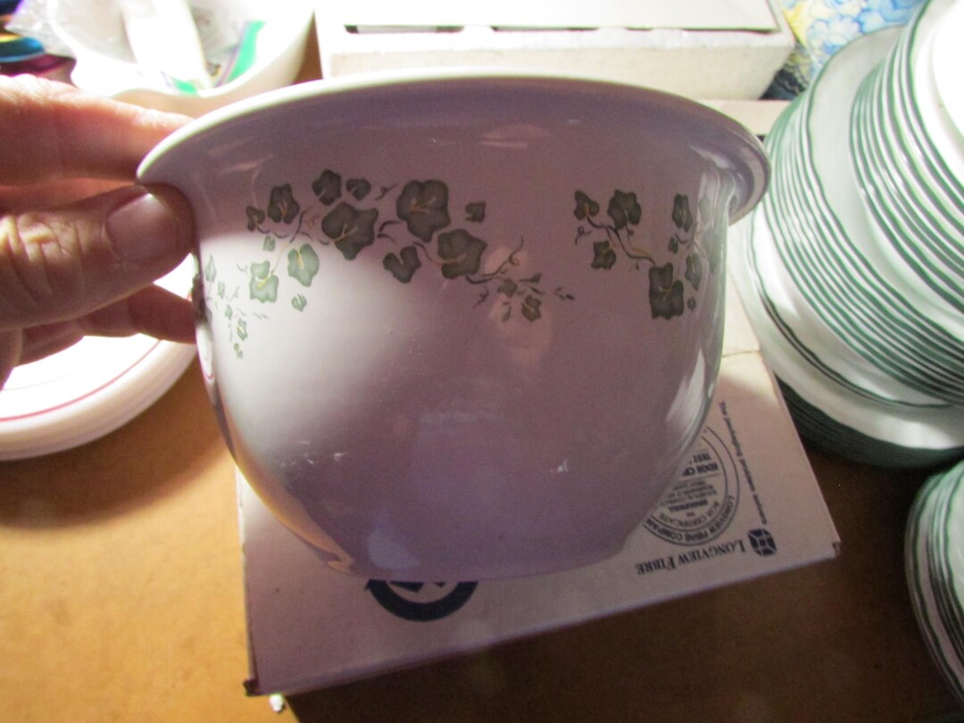 Vintage Ivy Pattern Stoneware Corelle Coordinates 1 Qt Mixing Bowl ...