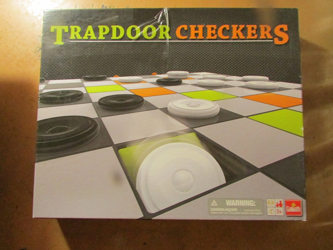 Trapdoor Checkers by Goliath Games RARE Children Adults Ages 7 + 2 ...