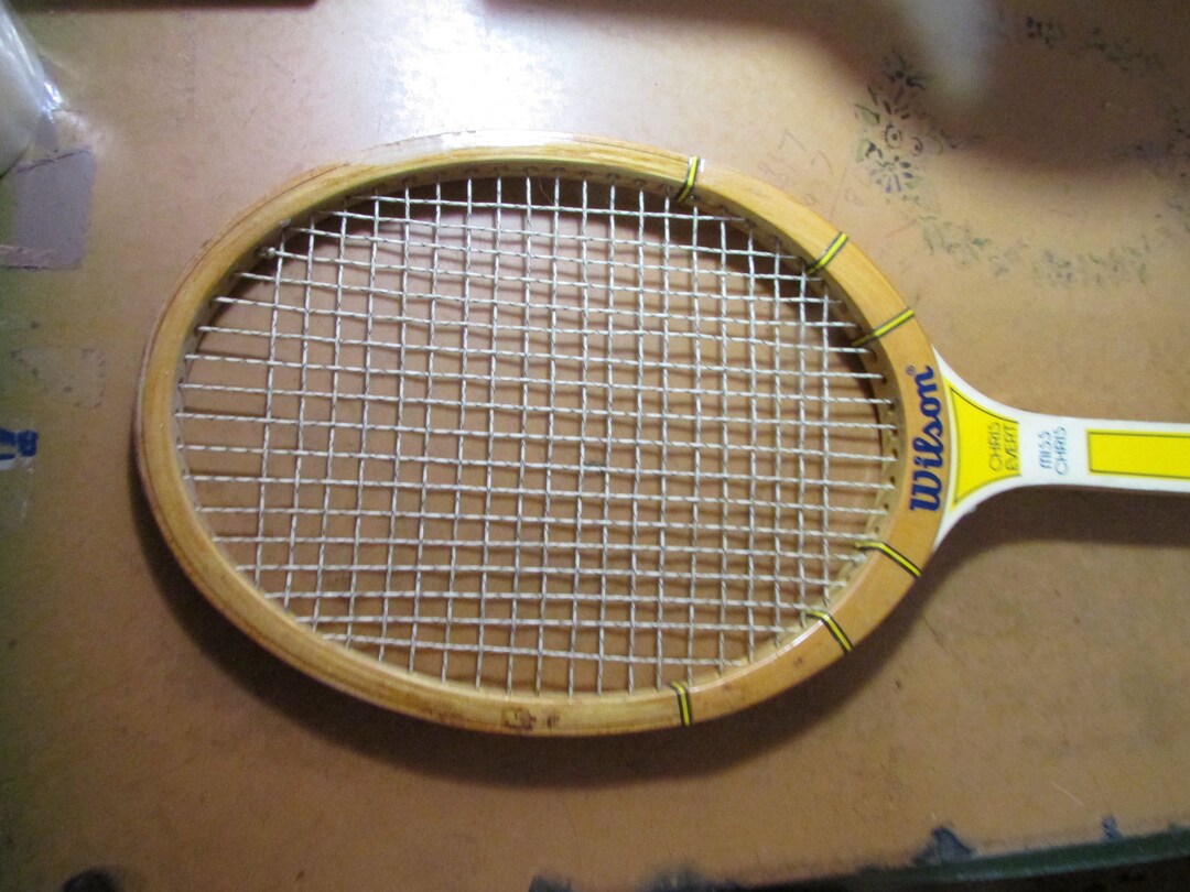 Vintage Wilson Miss Chris CHRIS EVERT Wood Tennis Racket Free - Etsy
