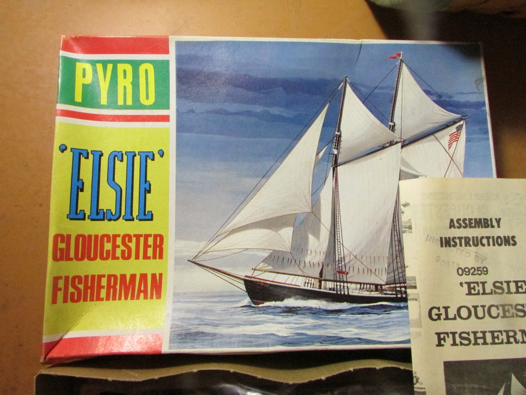 Life Like Pyro Elsie Gloucester Fisherman B259 Model Kit Never Built ...