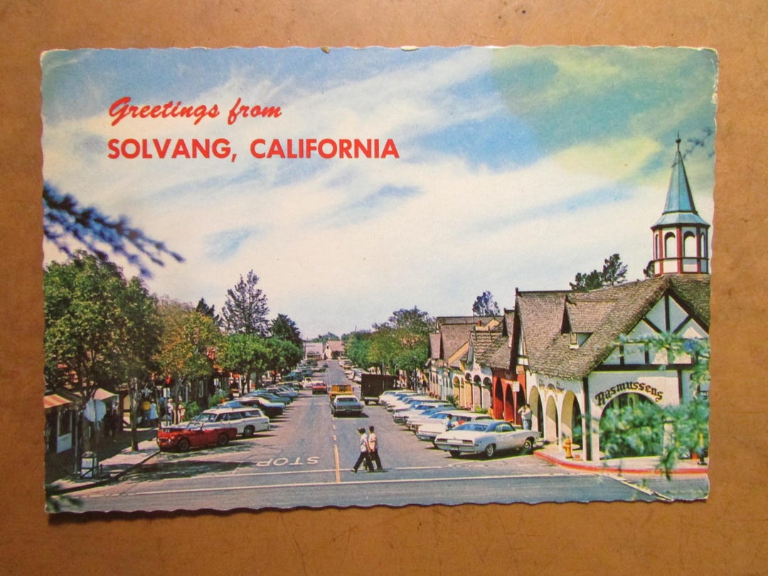 Vintage Greetings From Solvang California Original Tourist Postcard ...
