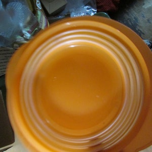 Tupperware ORANGE 4 Cup Flat Out Collapsible Storage Bowls Seals 5453A ...