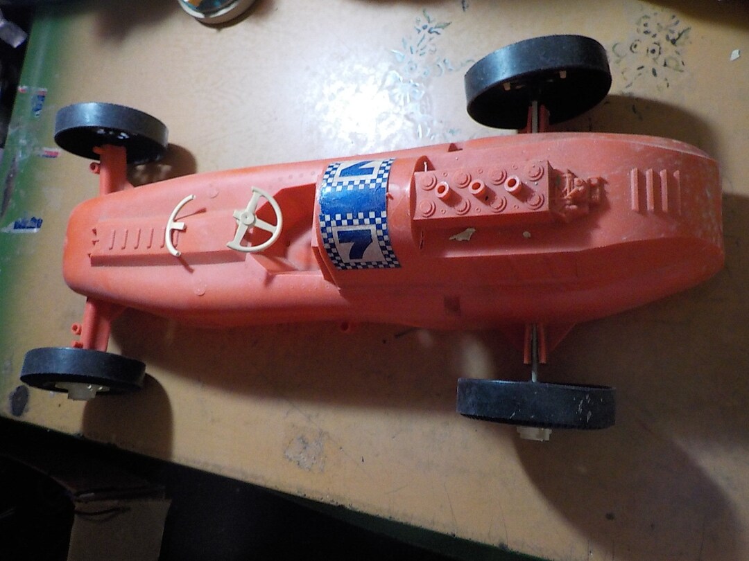 Vintage MULTIPLE PLASTIC Toy Red Indy Race Car 19 Inches Long - Etsy