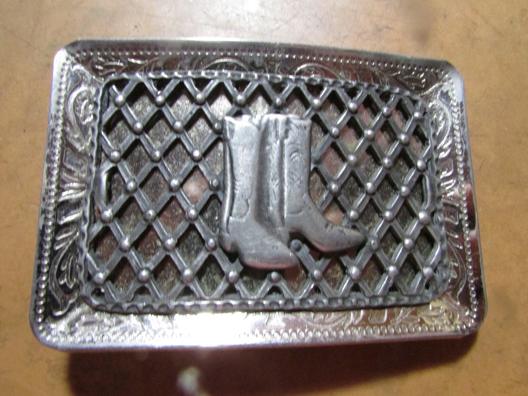 Cowboy Boots Belt Buckle Belt Buckle Free USA Shipping - Etsy