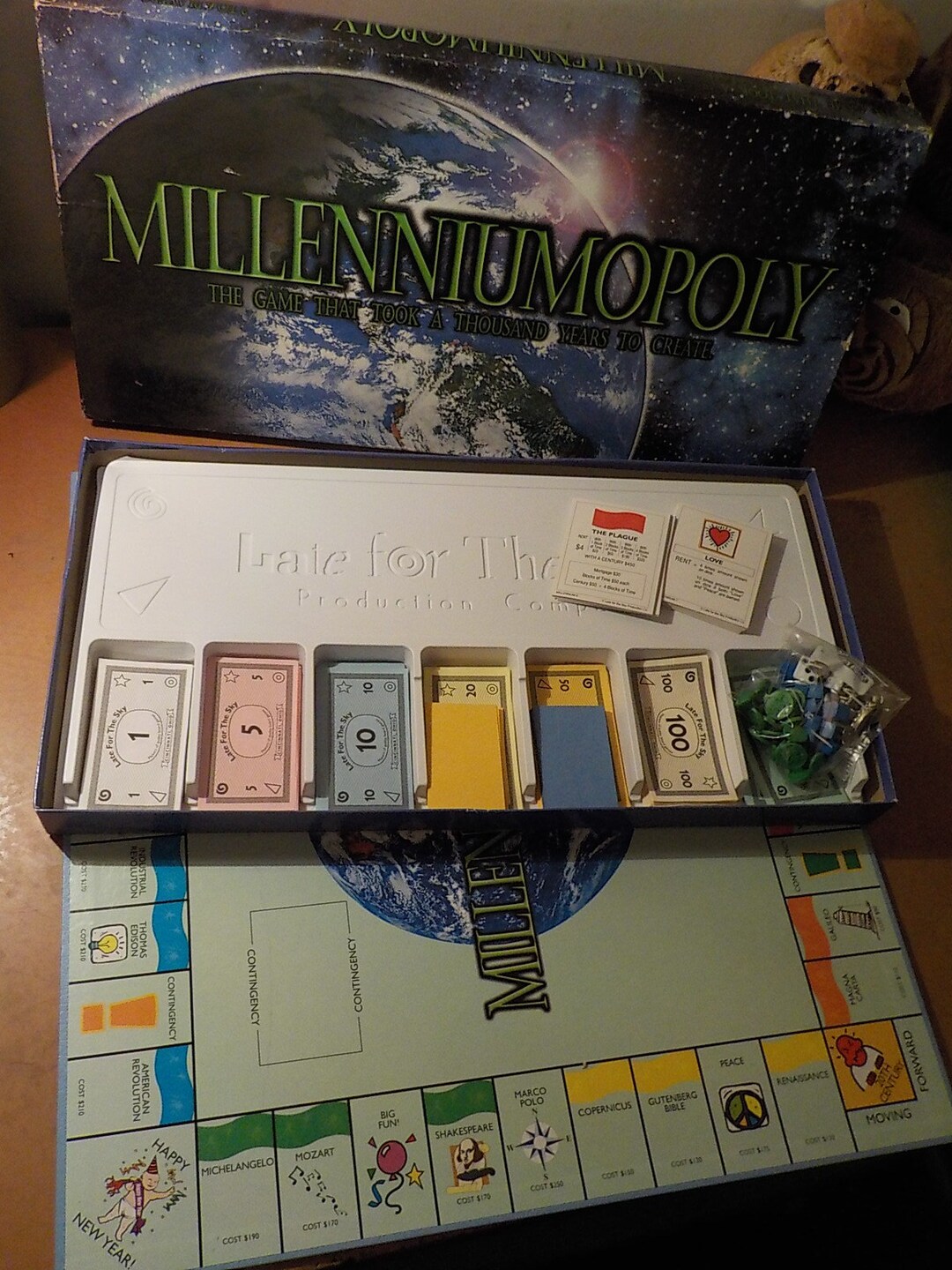 MILLENNIUMOPOLY Monopoly Board Game Complete in Box Late for the Sky ...