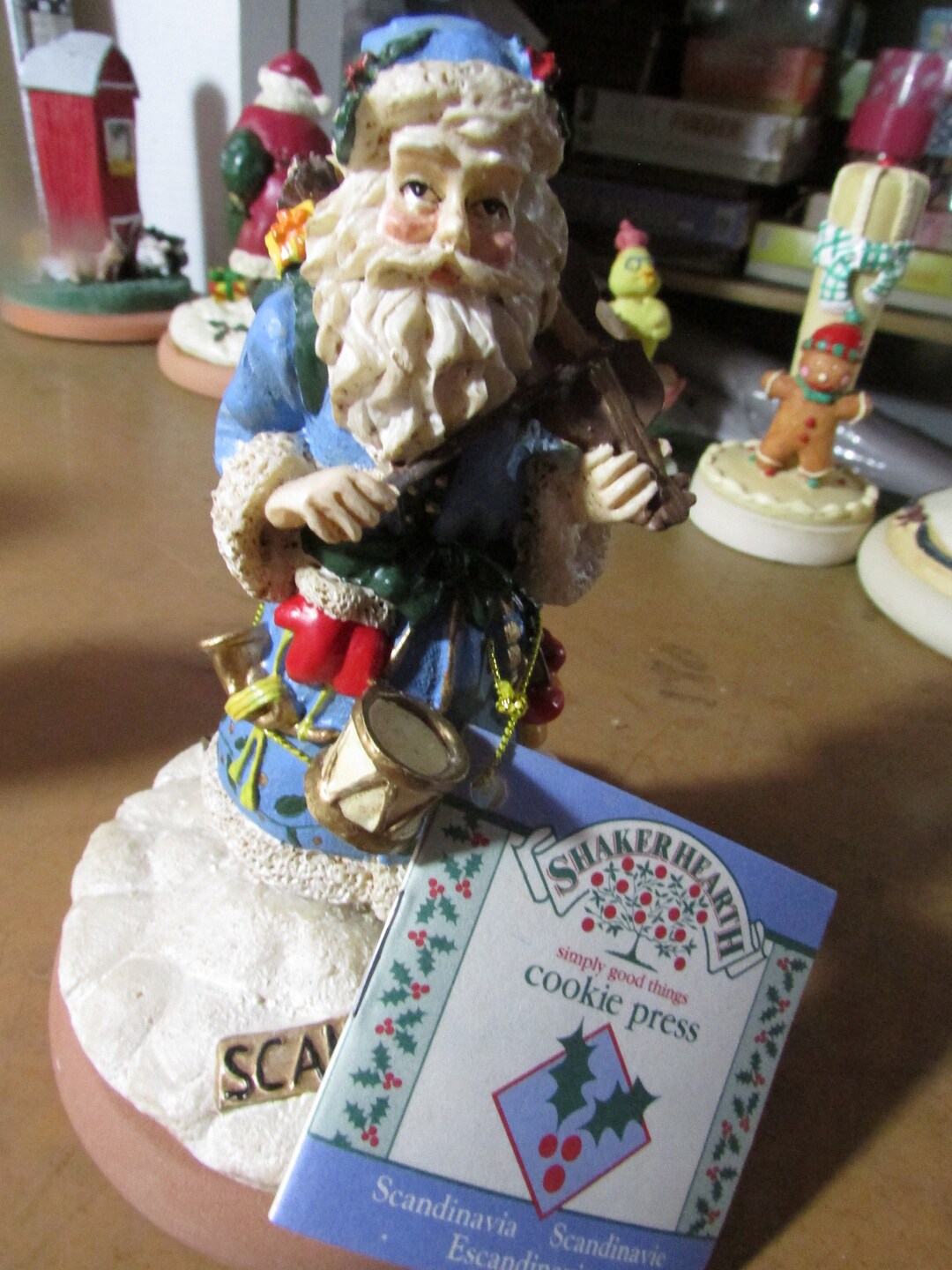 Shaker Hearth Cookie Press Santa Christmas Gifts Scandinavia Cookie ...