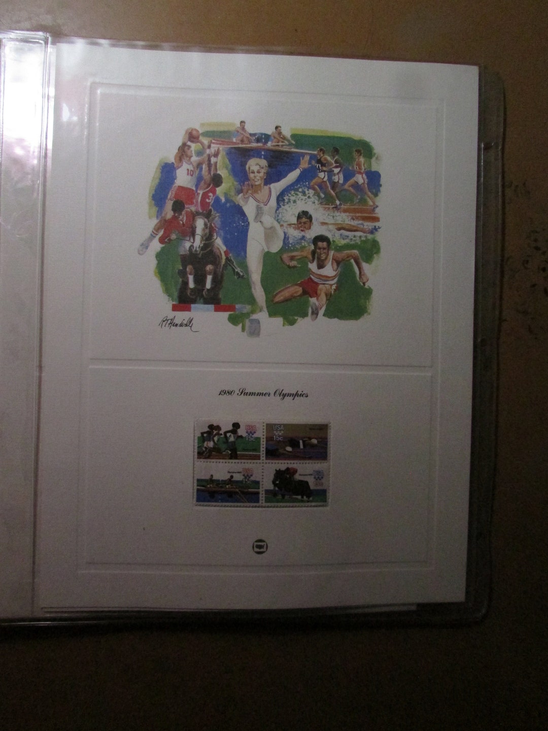 Vintage US Commemorative Stamp Collector Panel Postal Commemorative ...