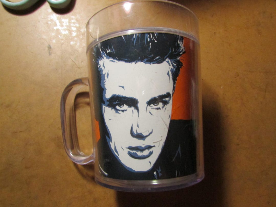 Vintage Lot of 2 Collectible 1999 James Dean Acrylic Double Mugs Cups ...