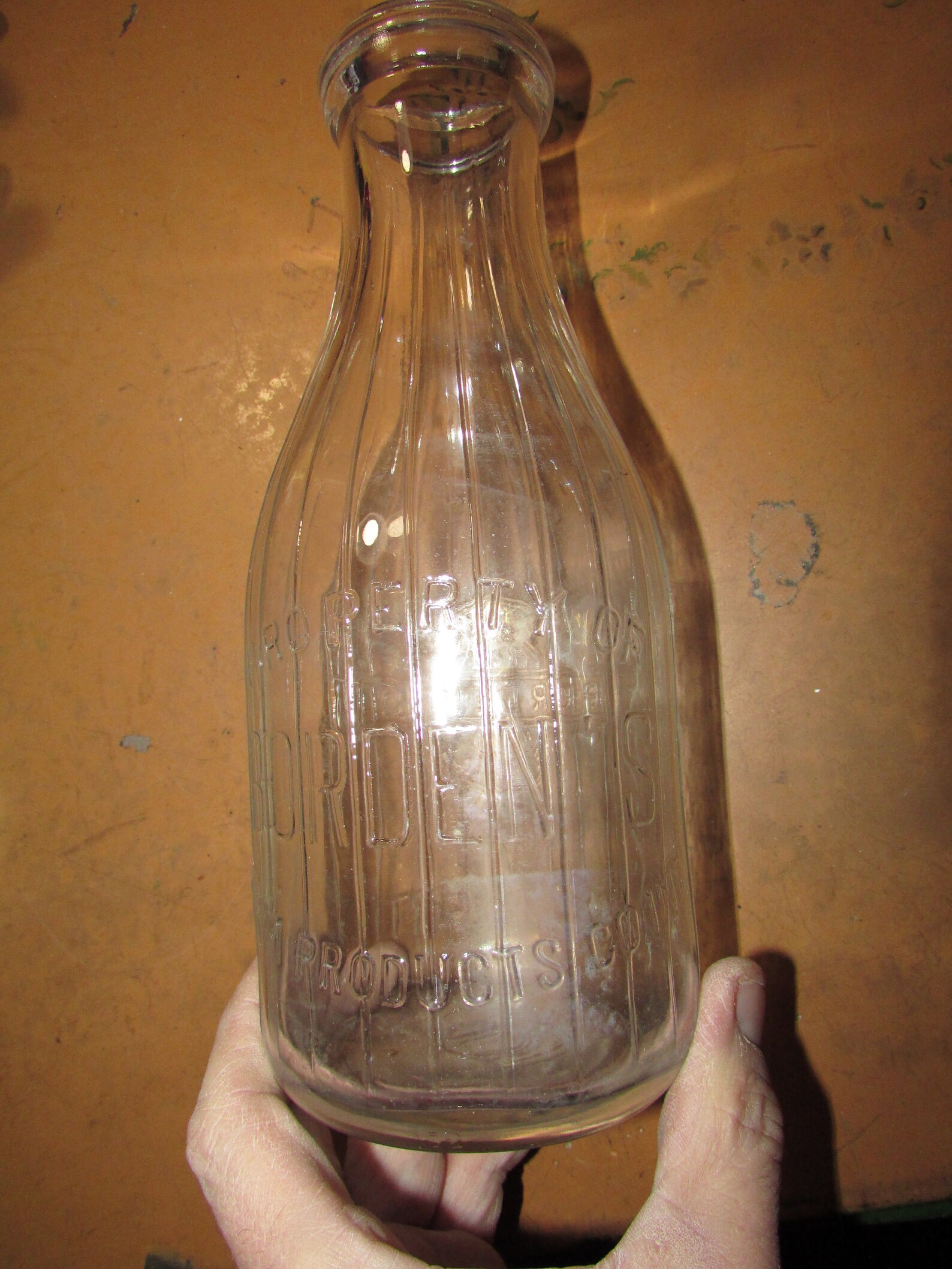 Vintage Borden's Farm Products Co Embossed Quart Milk - Etsy