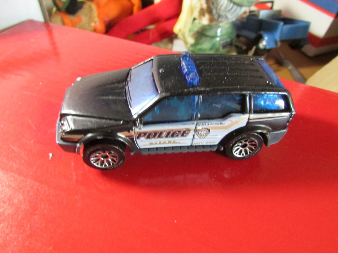 Matchbox Sport SUV Police Black Car Truck 1/64 Die Cast Free USA ...