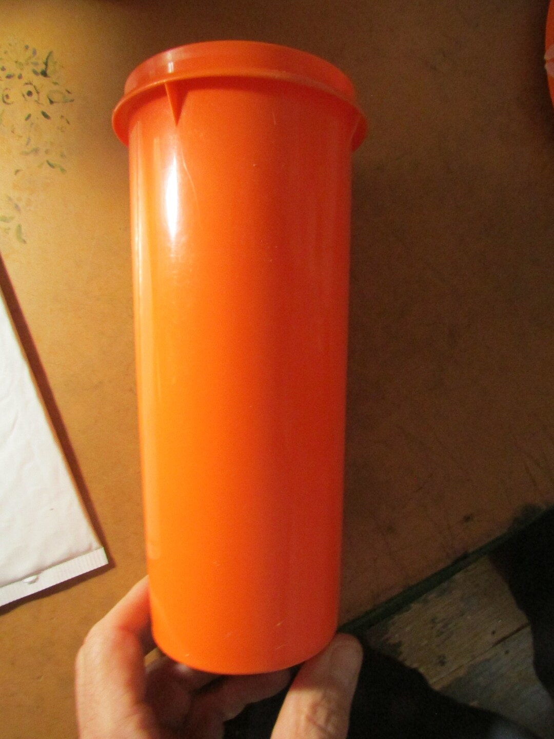 Tupperware 8.5" Orange Slimline Juice Pitcher Container-262 Pre Owned ...