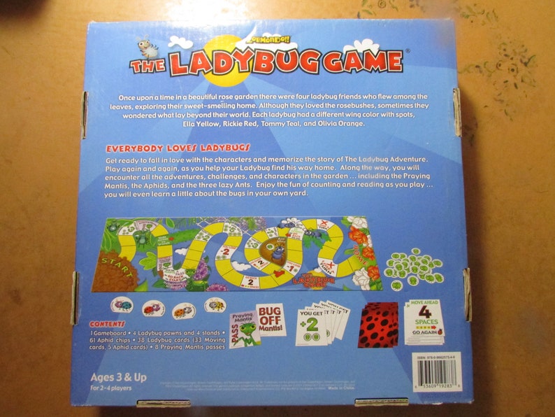The Ladybug Game Board Game 100% Complete Free USA Shipping - Etsy