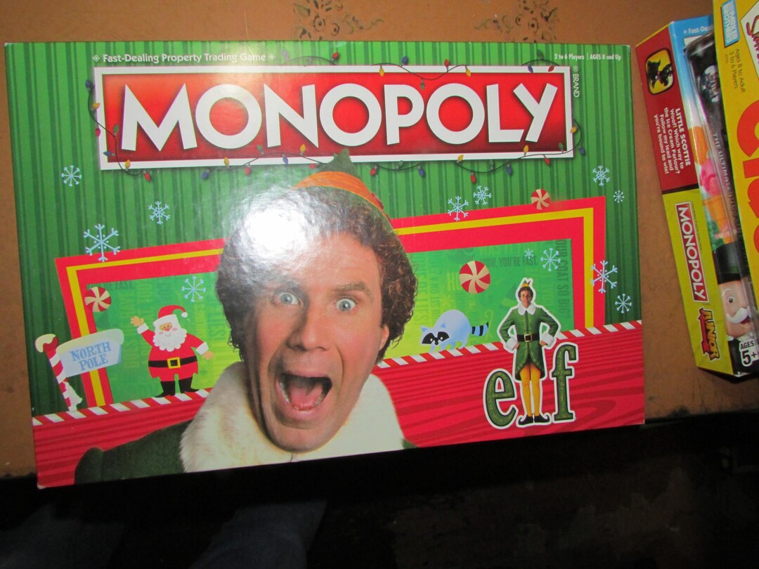 Monopoly Elf Board Game Complete Free USA Shipping - Etsy