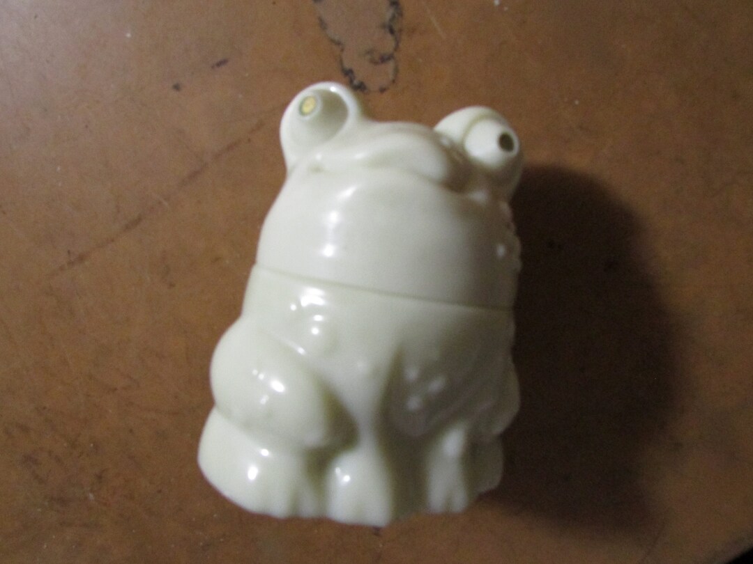 AVON Vintage White Bull Frog Bottle Empty Free USA Shipping - Etsy