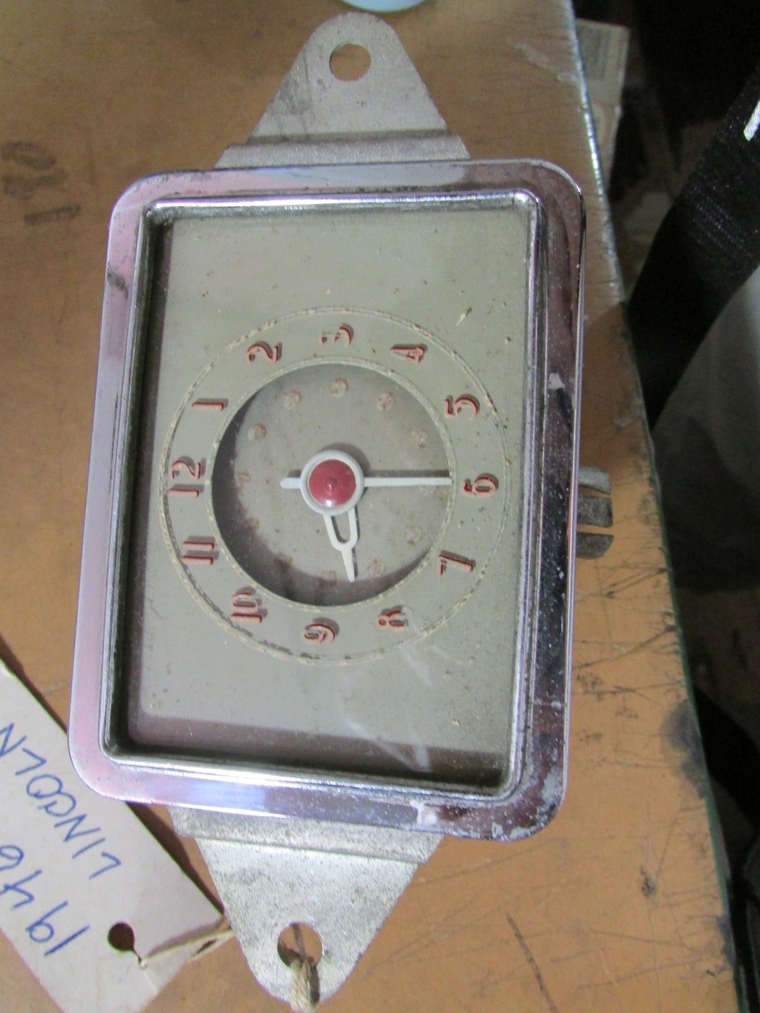 Vintage 1946 Lincoln Automobile Car Clock Art Deco in Dash Free USA ...