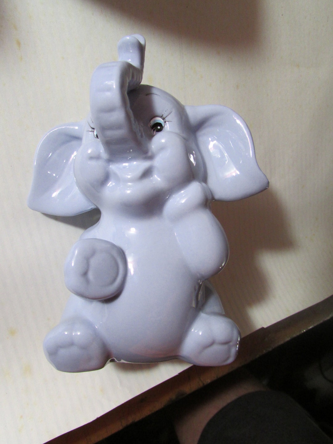 Vintage Elephant Gray Coin Bank Porcelain Free USA Shipping - Etsy