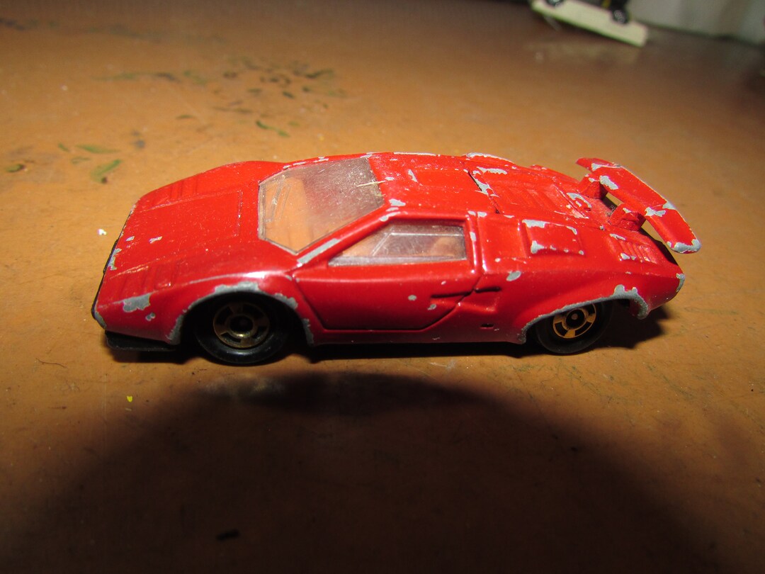 Tomica Lamborghini Countach LP 500S Red 1/64 Die Cast Free USA Shipping ...