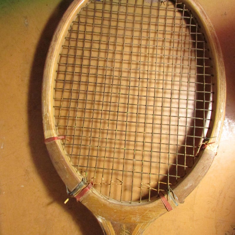 Wooden Tennis Racket - Etsy