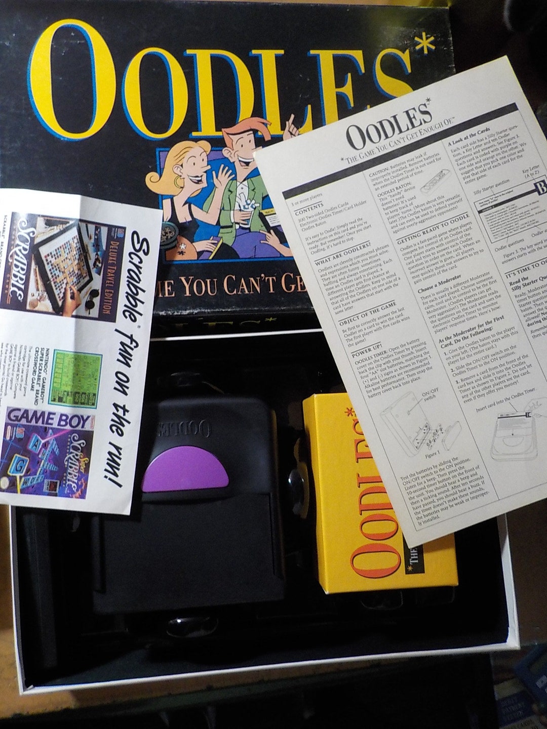 1992 Milton Bradley Oodles Ages Adults + 3 or More Players Board Game ...